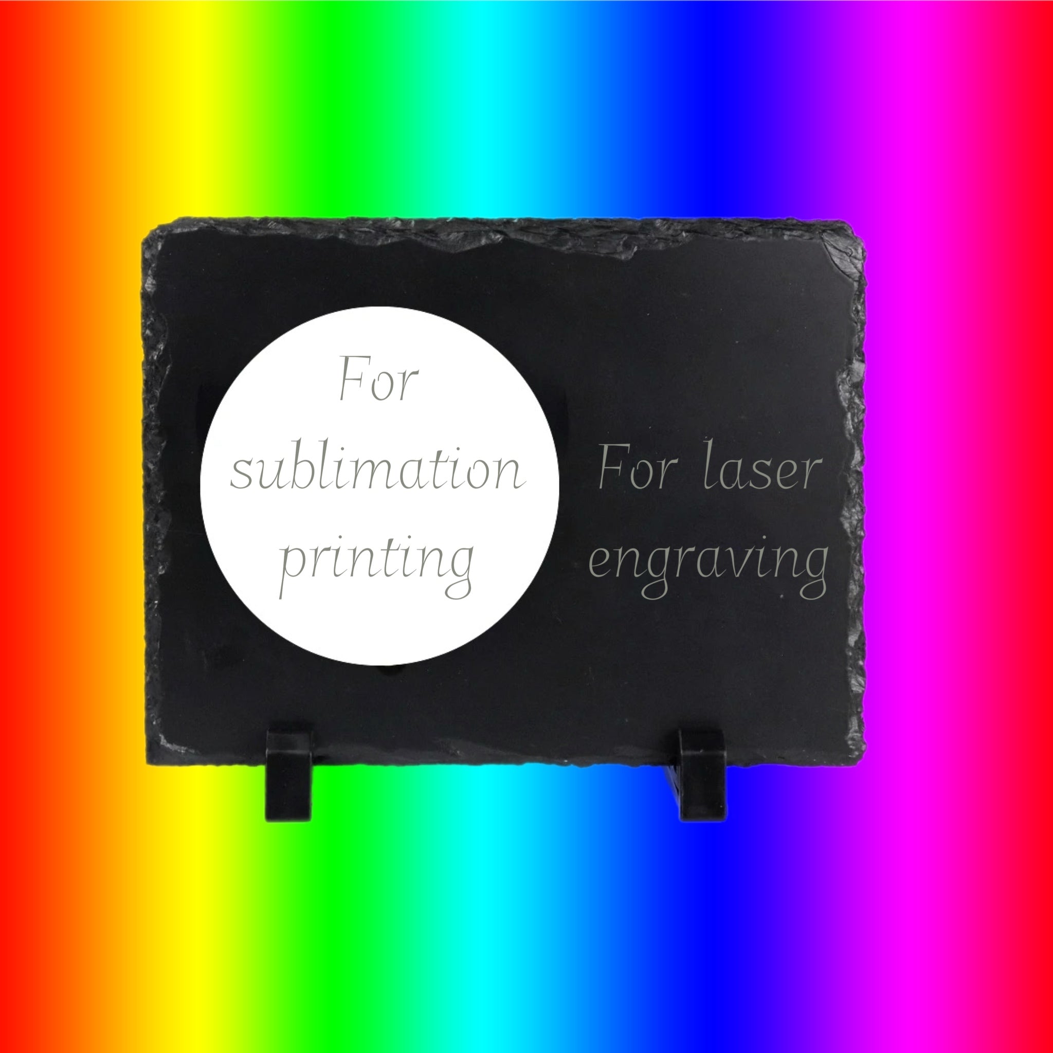 Sublimation / Laser engraving ROCK SLATE PLAQUE (multiple variants ...